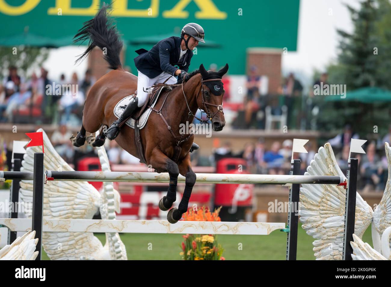 Calgary, Alberta, Canada, 11 September 2022. Gilles Thomas (BEL) riding ...