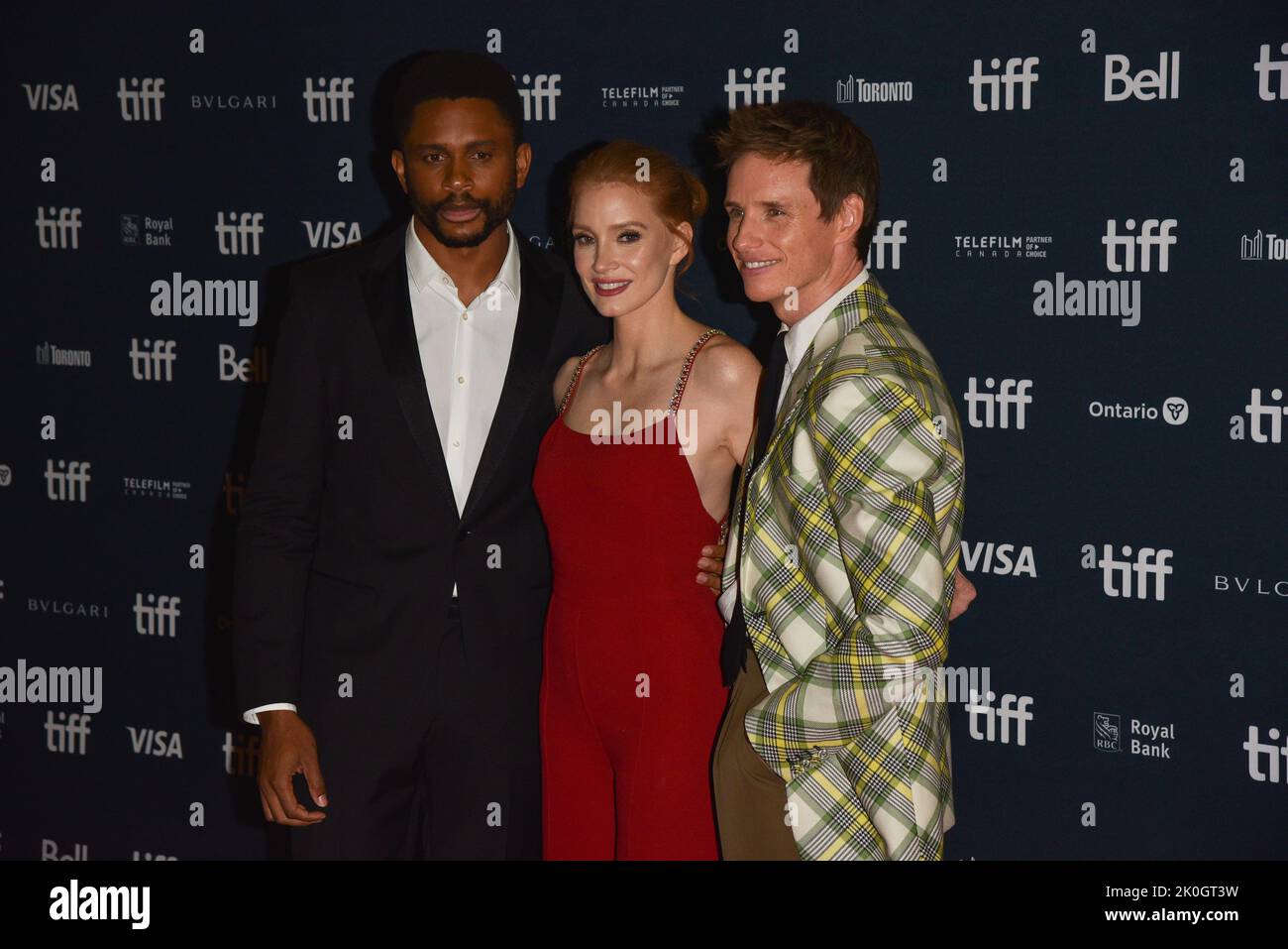 Nnamdi Asomugha, Jessica Chastain and Eddie Redmayne arrive at the ...