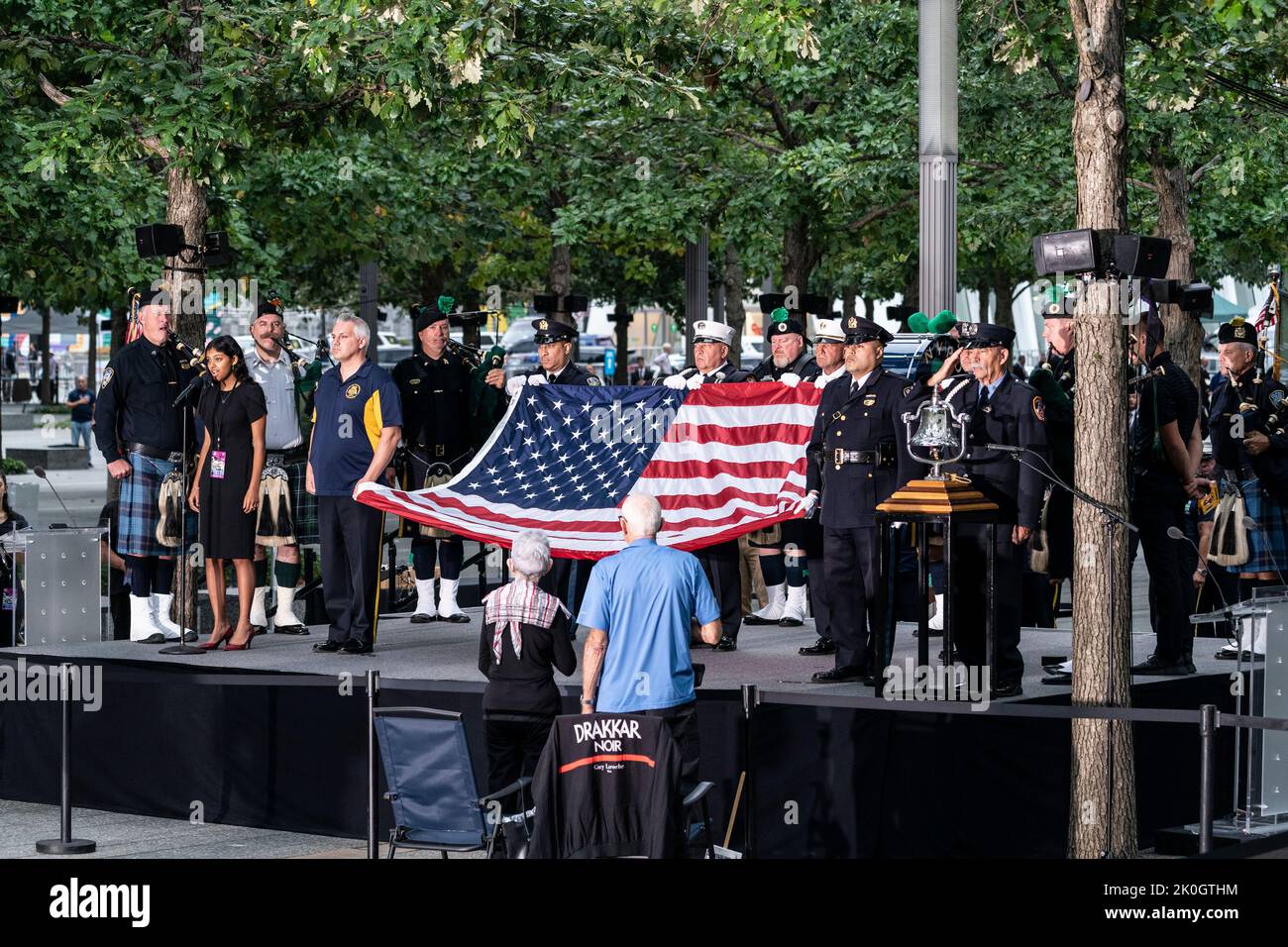 New York, NY - September 11, 2022: Atmosphere during 9/11 Memorial 21st ...