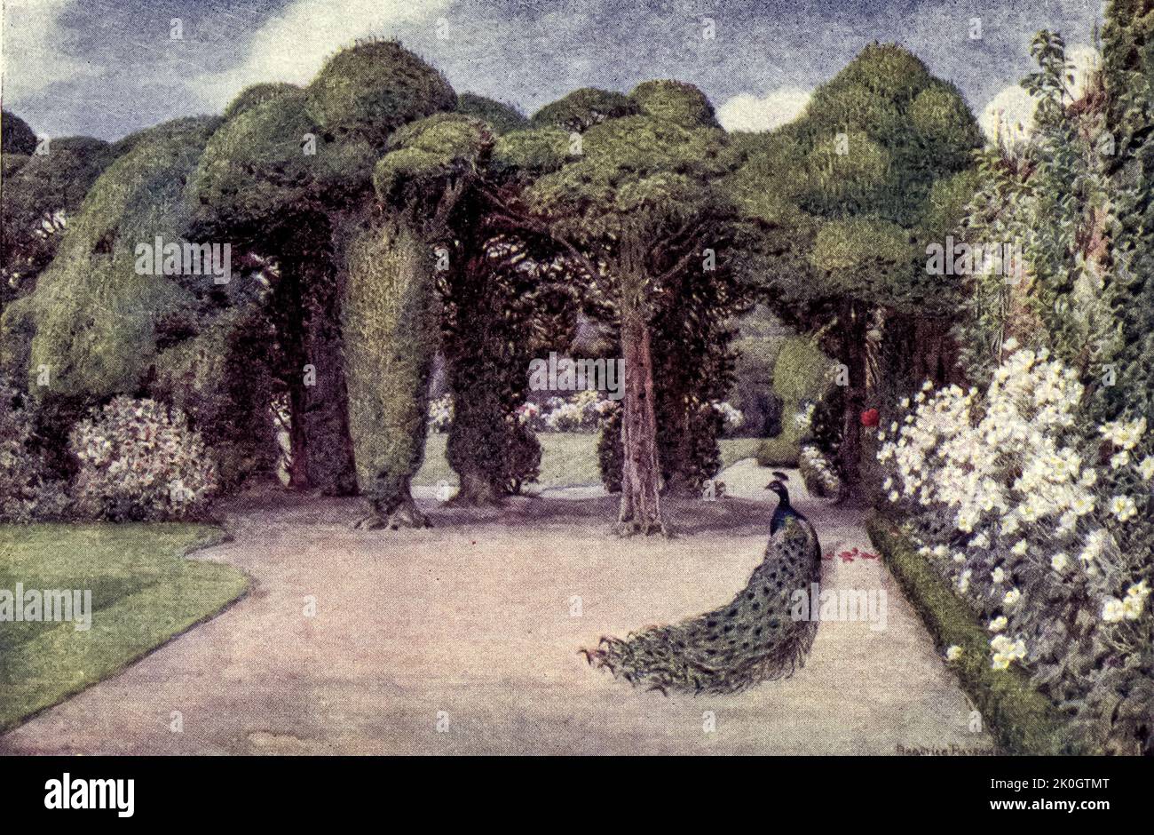 Entrance To The Gardens, Ayscough Fee Hall, Spalding from The Charm of ...