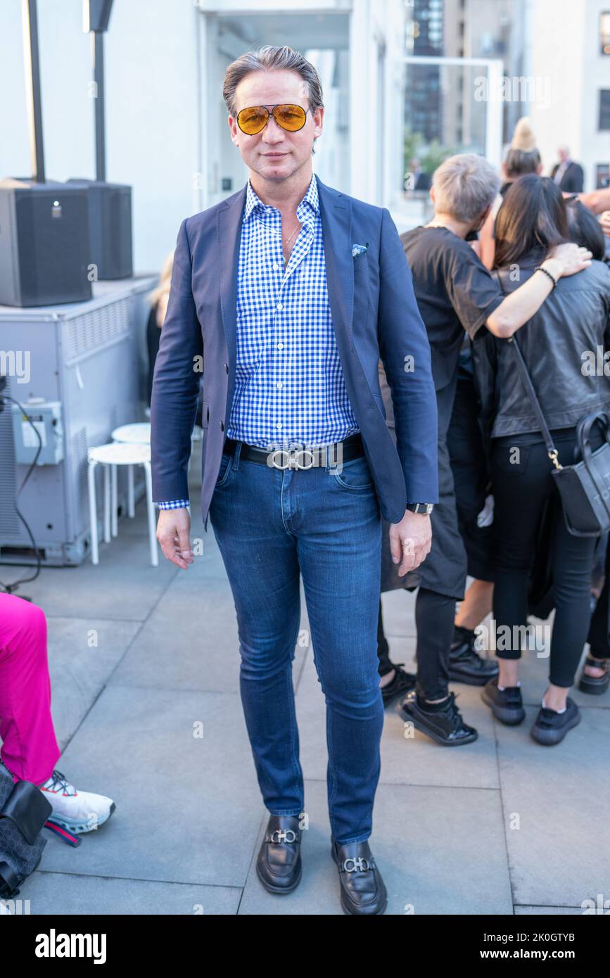 Aleksander Janik attends the Nabys Vielman NYFW SS23 Runway Show in New ...