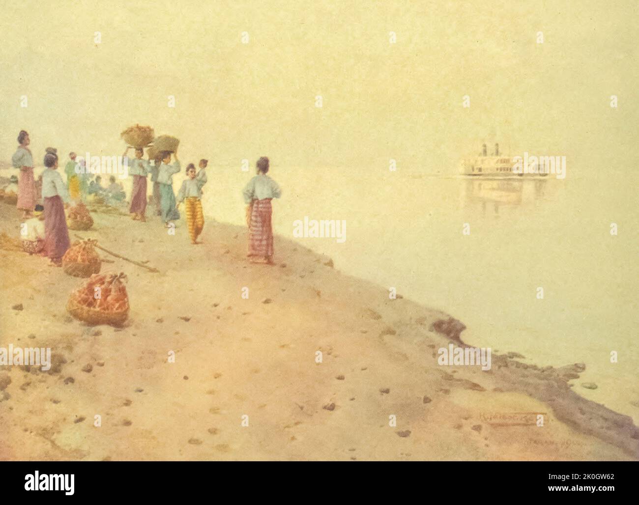 Burmese boat painting hi-res stock photography and images - Alamy