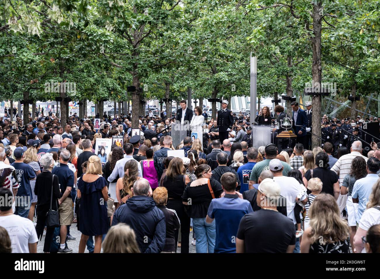 New York, NY - September 11, 2022: Atmosphere during 9/11 Memorial 21st ...