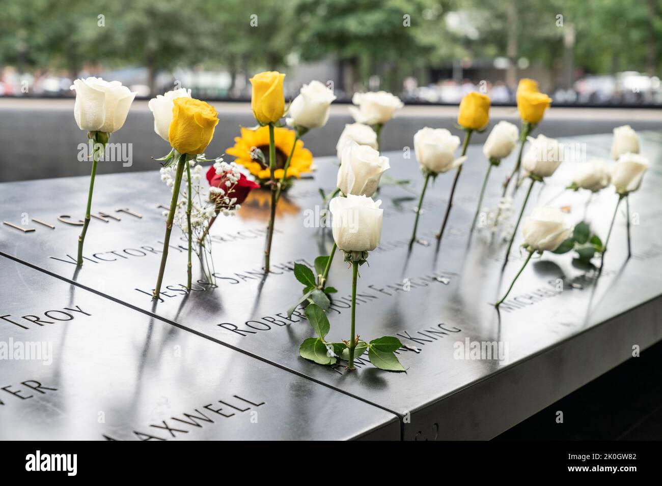 New York, NY - September 11, 2022: Atmosphere during 9/11 Memorial 21st ...