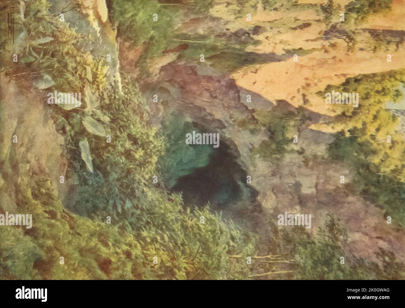 The Goekteik Gorge from the book ' Burma ' painted and described by ...