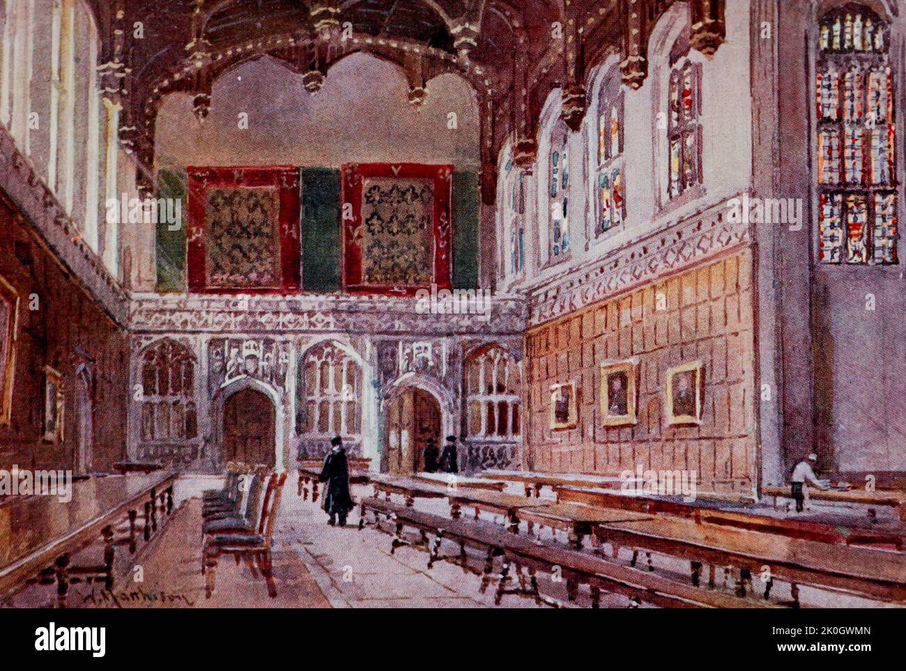 The Hall of King's College Cambridge This was built by Wilkins 1824-28 ...