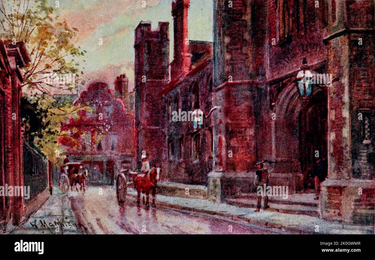 Entrance Gateway, Queens' College Cambridge This old gateway forms the ...