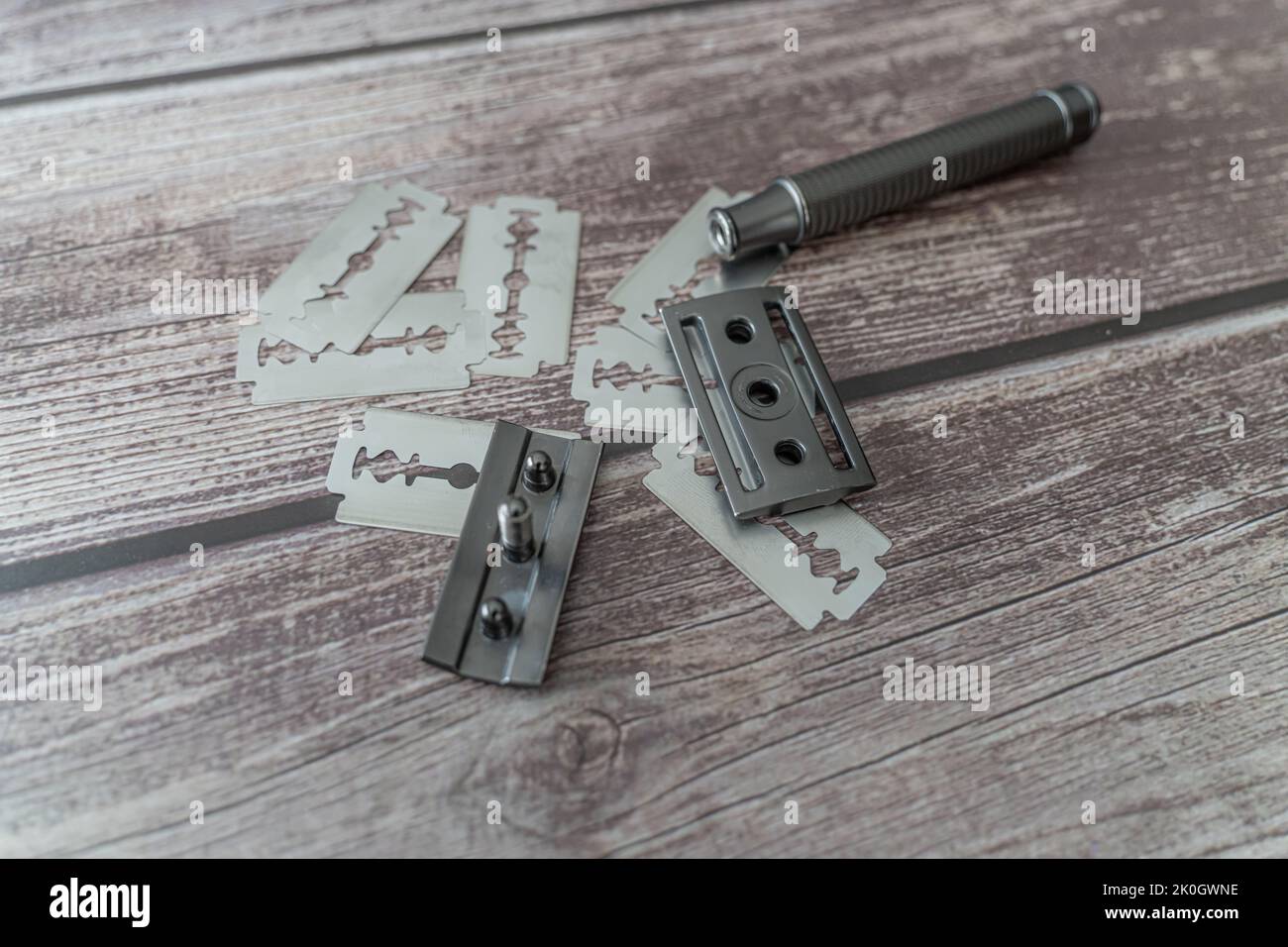 Shaving stick and packs of Safety razors Stock Photo - Alamy