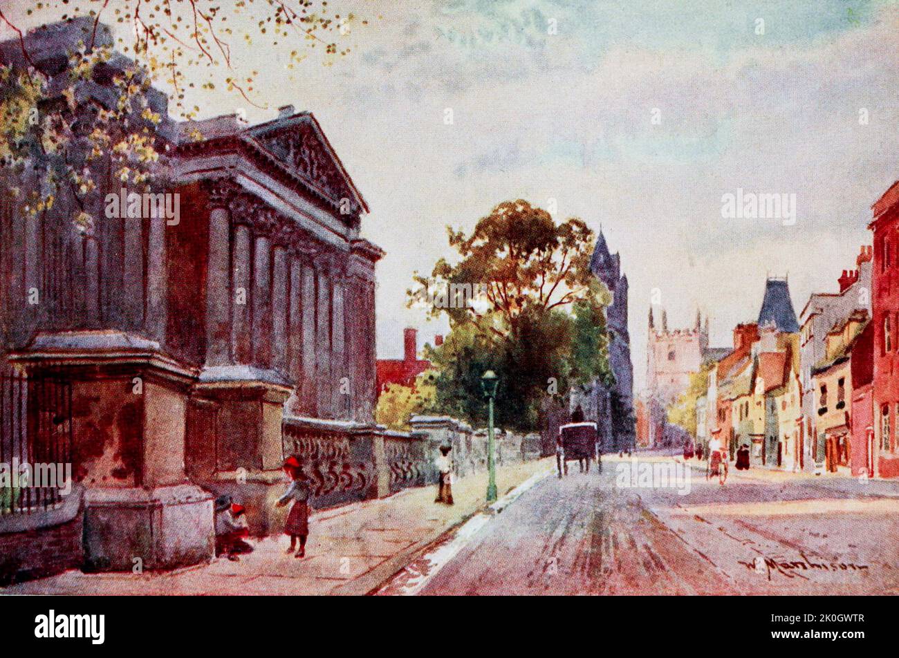 The Fitzwilliam Museum — Evening In the distance are seen the square ...