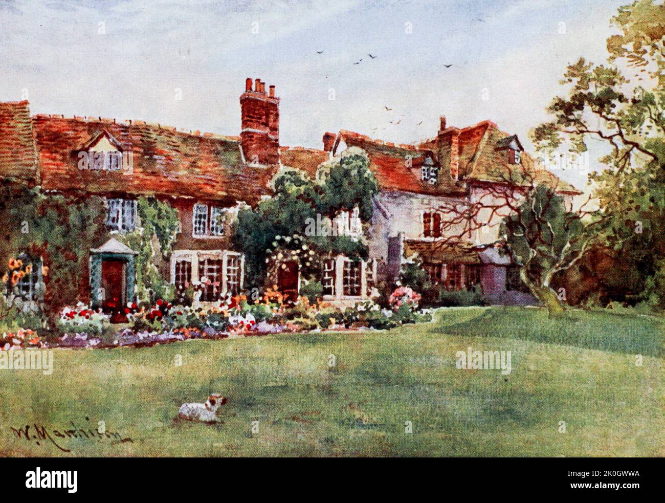Merton Hall An old house in the Merton Estate district Painted by ...
