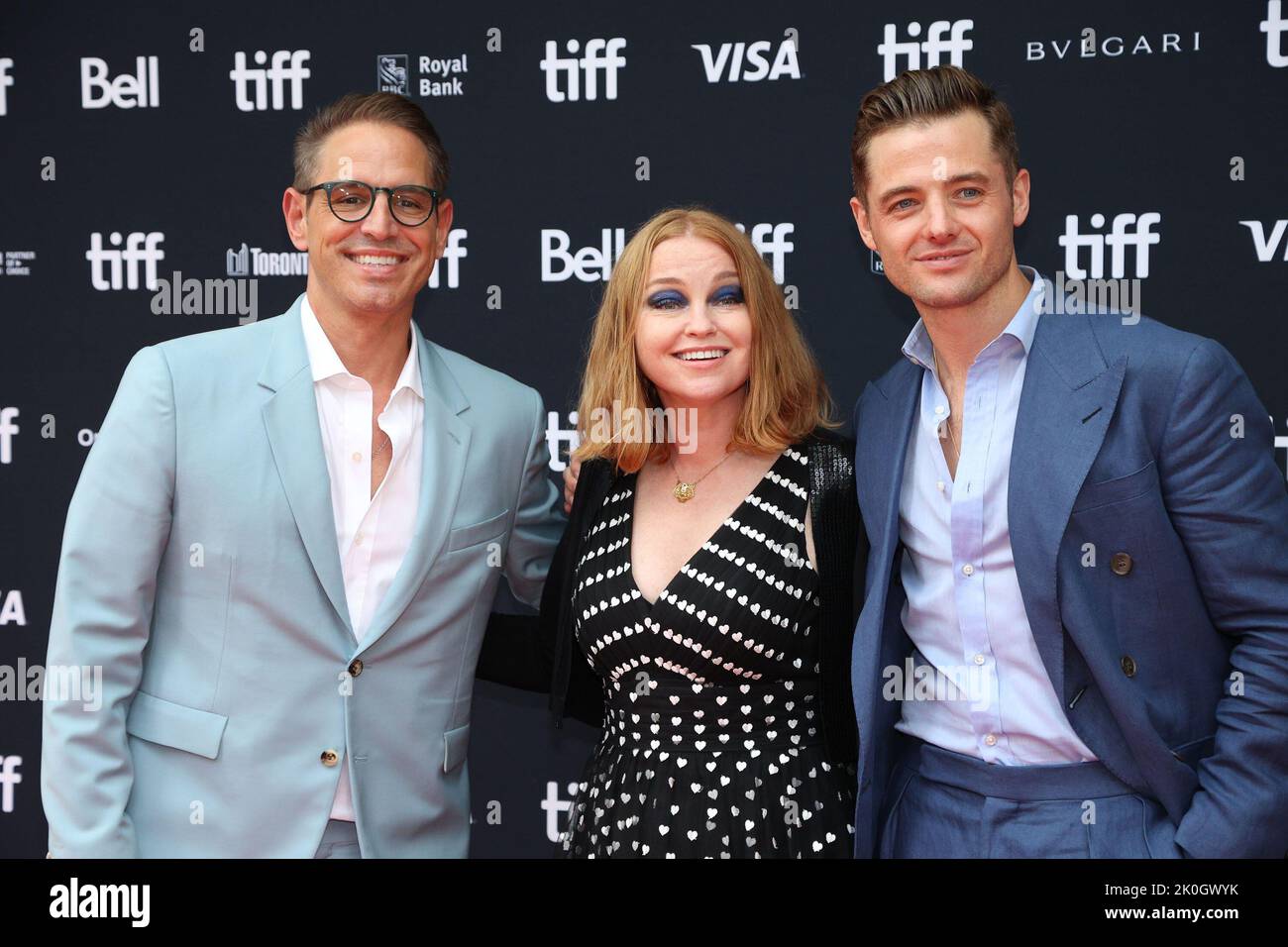 Toronto, ON. 11th Sep, 2022. Greg Berlanti, Sarah Schechter, Robbie ...