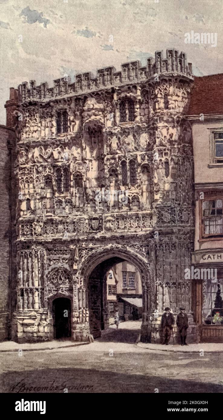 Christ Church Gate Entrance to the precincts of Canterbury Cathedral ...