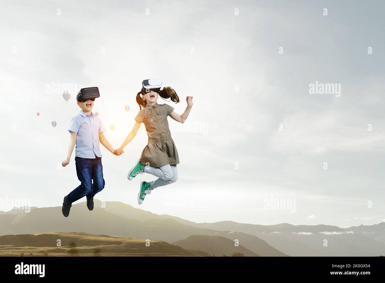 Kids virtual glasses hi-res stock photography and images - Alamy