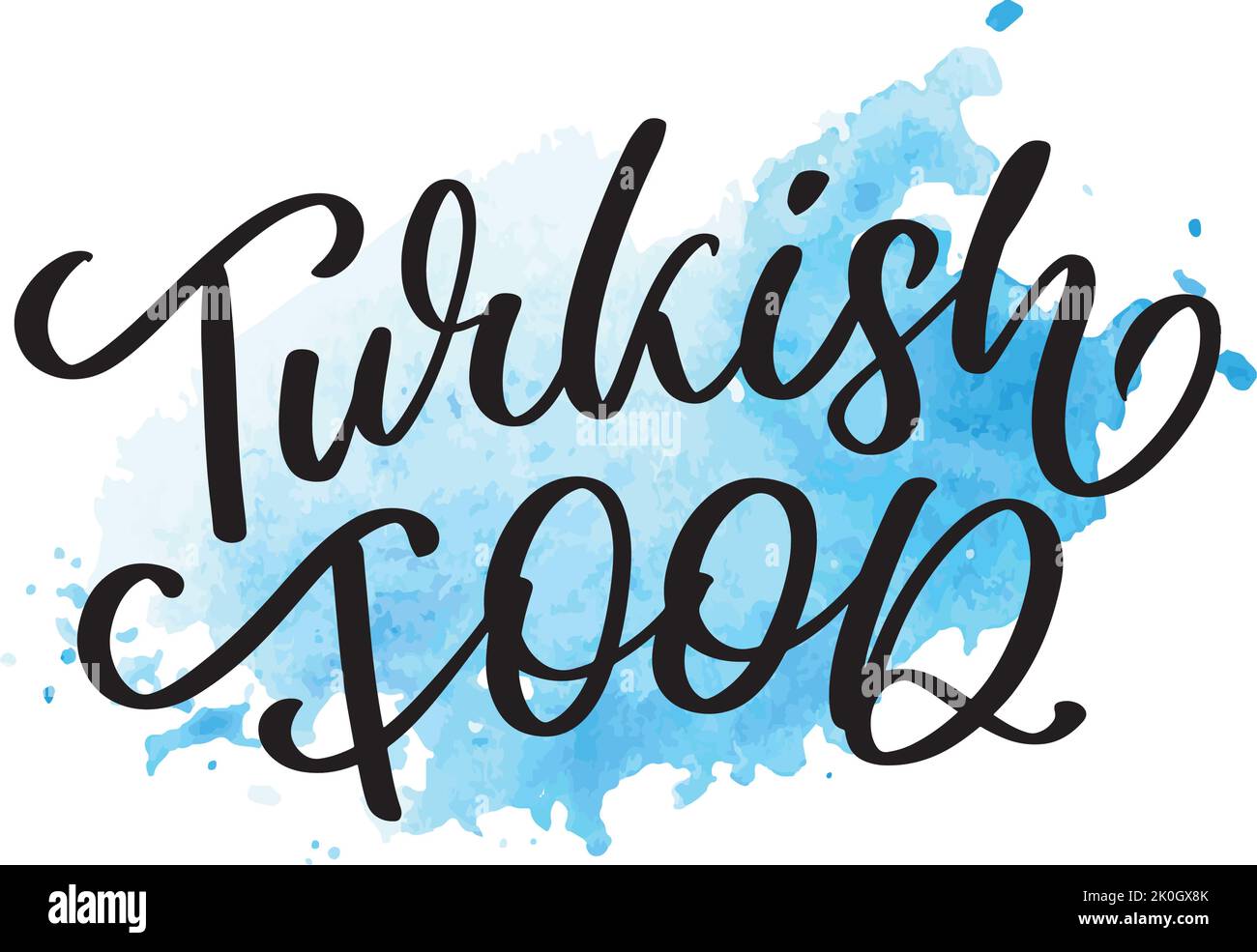 Turkish food letter. Design element. Traditional design. Vector ...