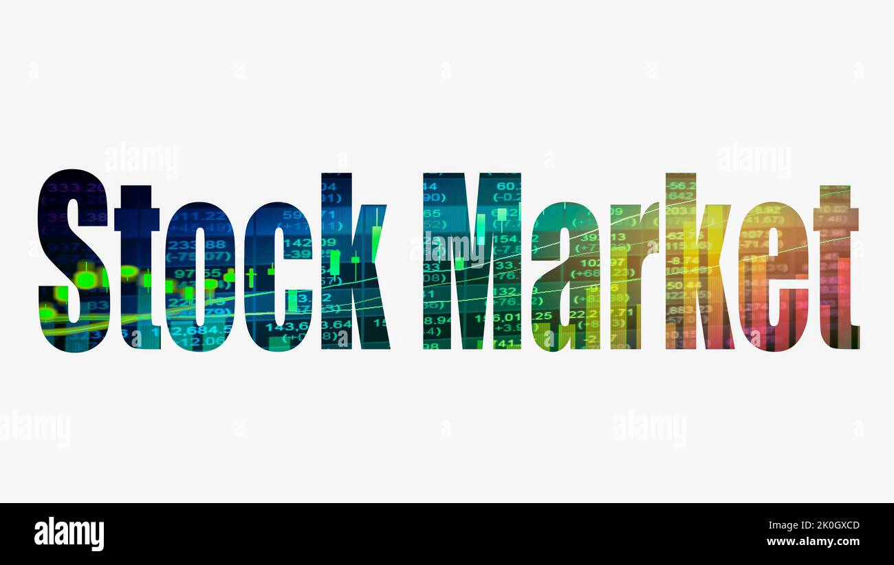 Business word. Stock market or forex trading graph and candlestick ...