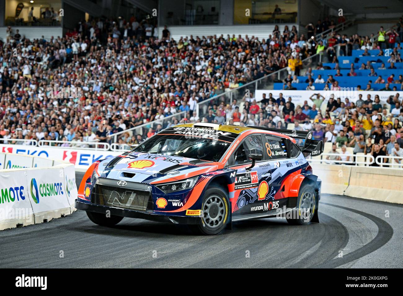 Athens Olympic Stadium ,SS1 , Ott TÄNAK Martin JÄRVEOJA ,HYUNDAI SHELL ...