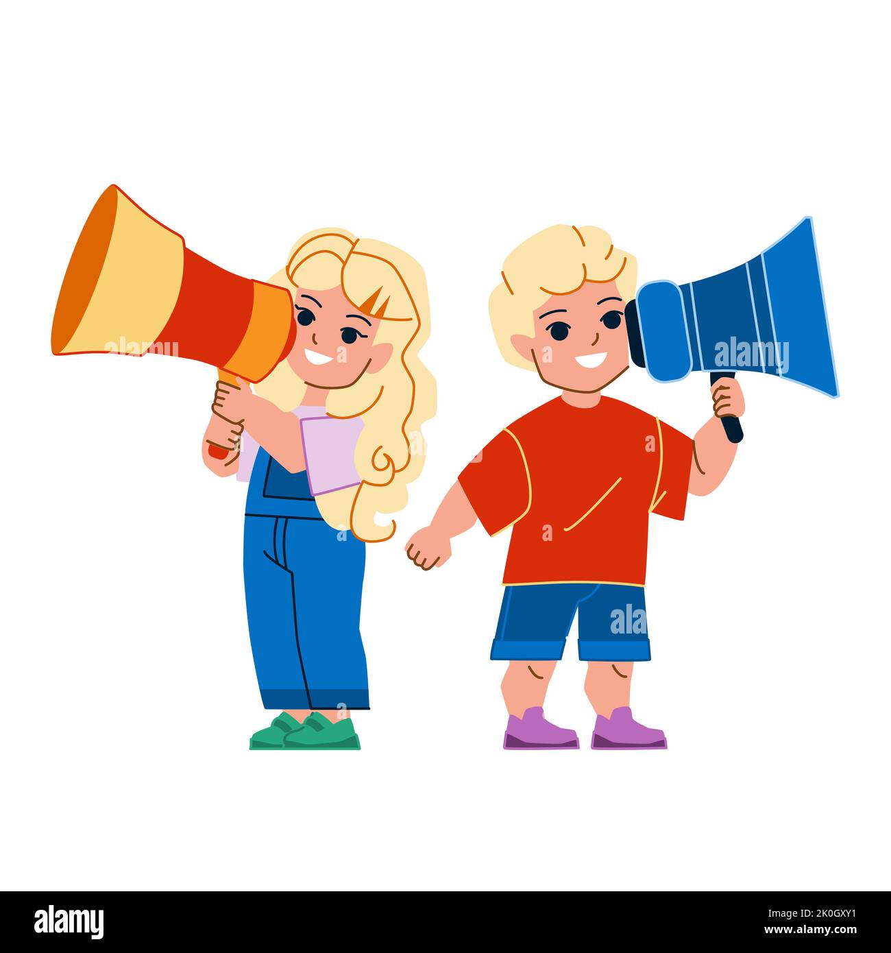 kid announce vector Stock Vector Image & Art - Alamy
