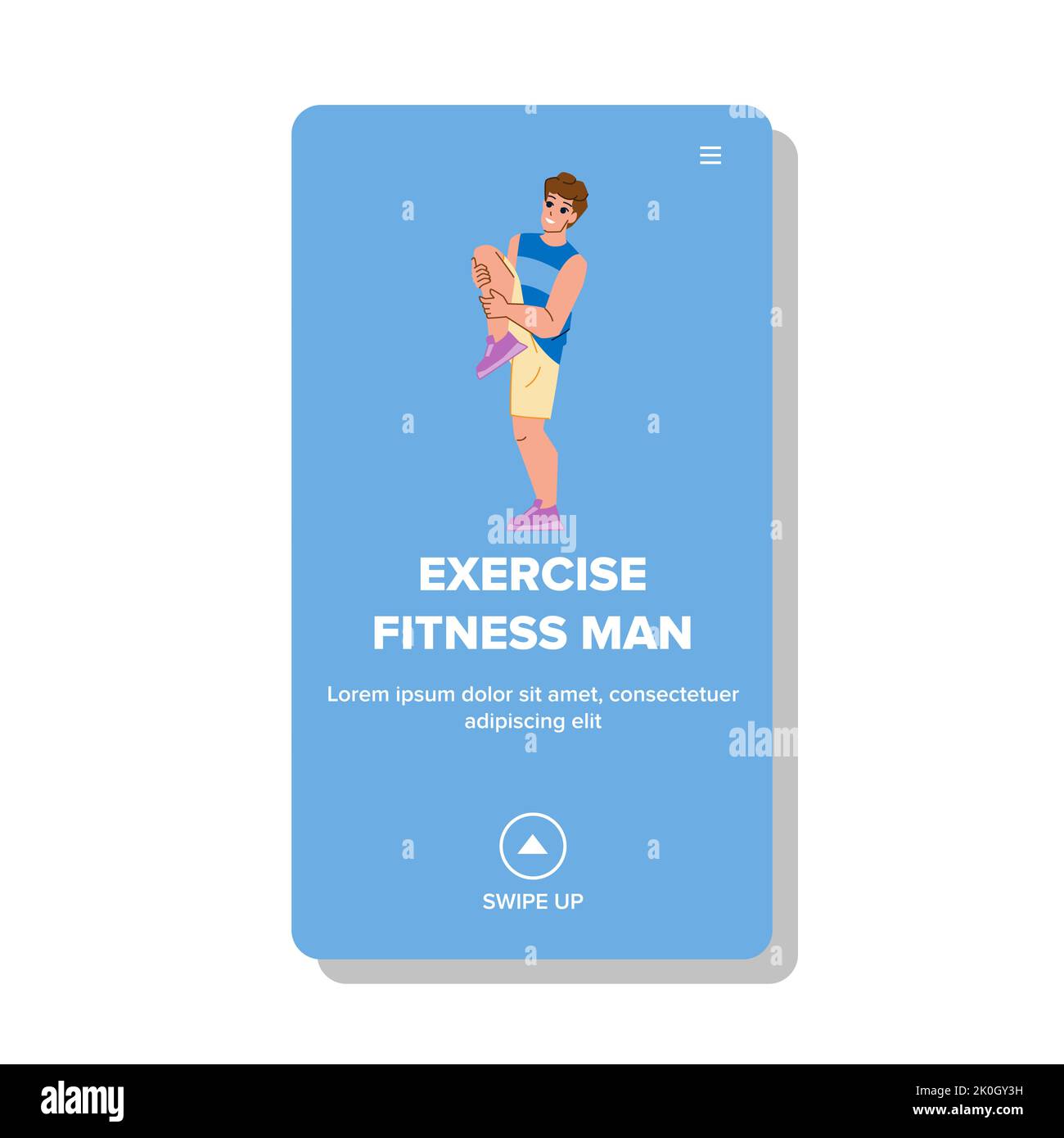 exercise fitness man vector Stock Vector Image & Art - Alamy
