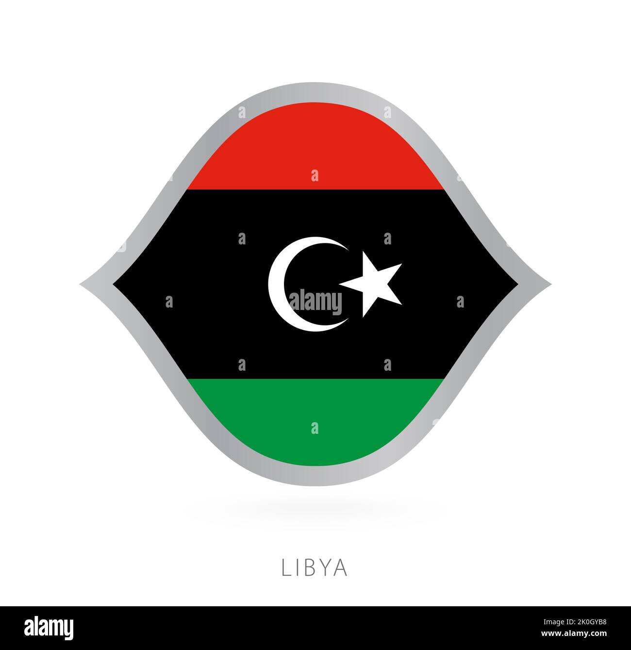 Libya national team flag in style for international basketball ...