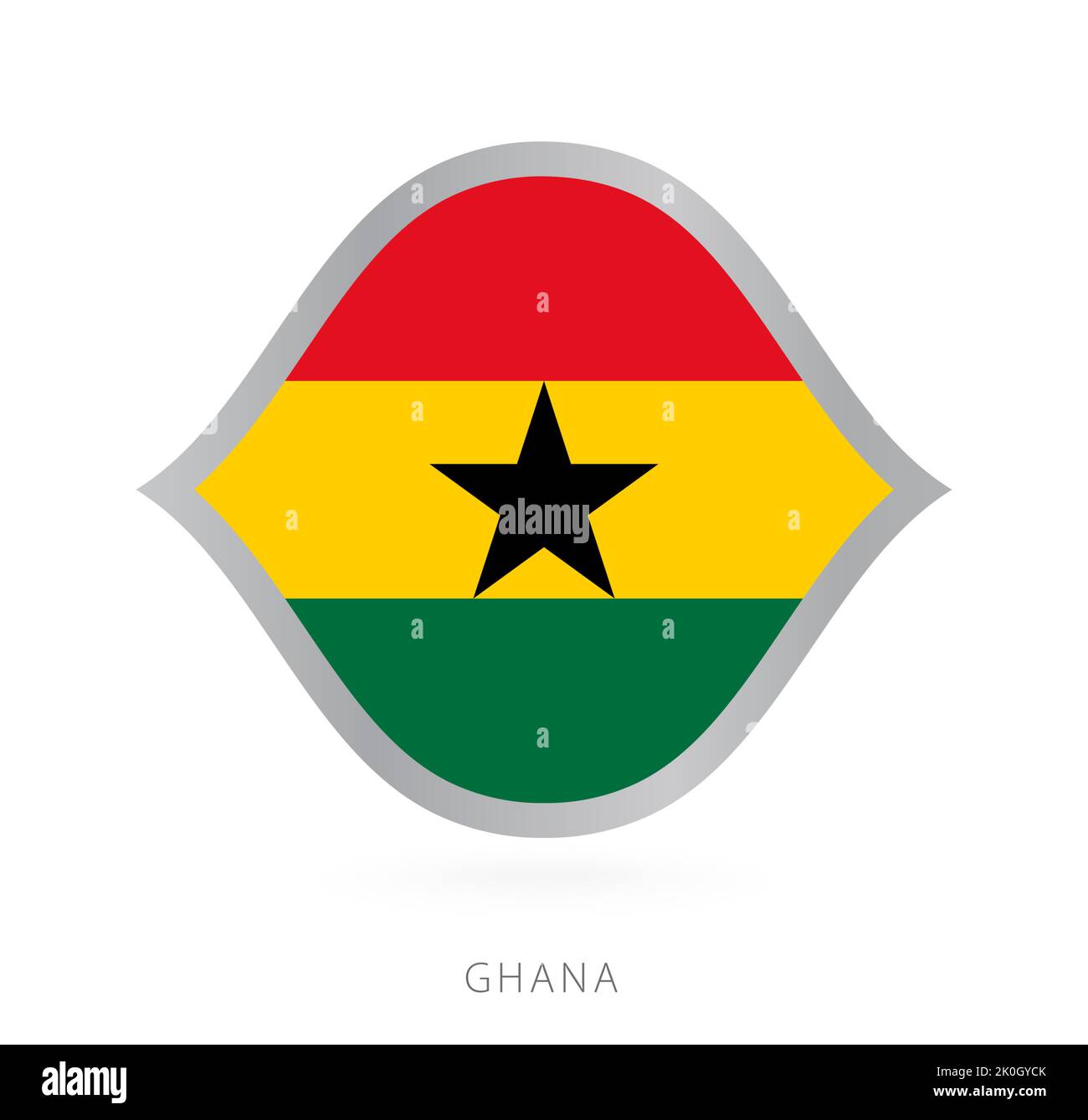 Ghana national team flag in style for international basketball ...