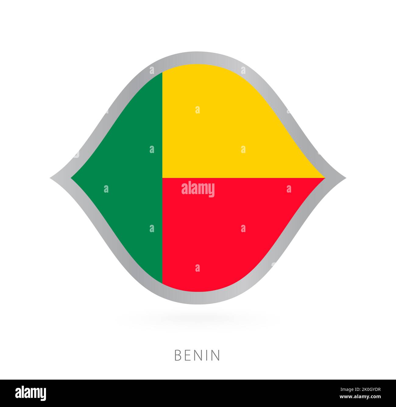 Benin national team flag in style for international basketball ...
