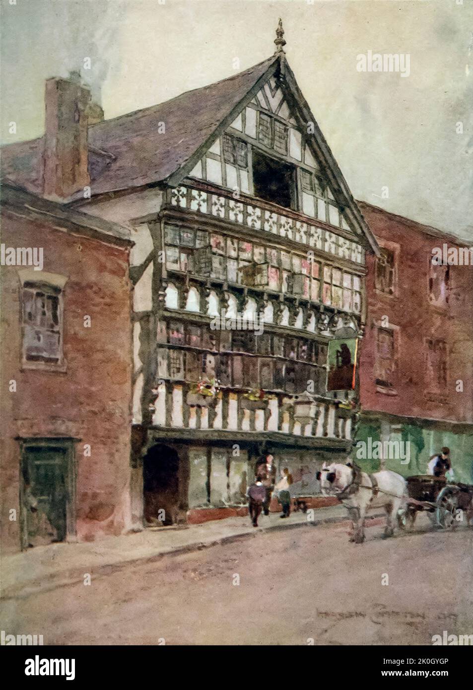 Shrewsbury House (The "Bear and Billet"), Chester from ' Chester water ...