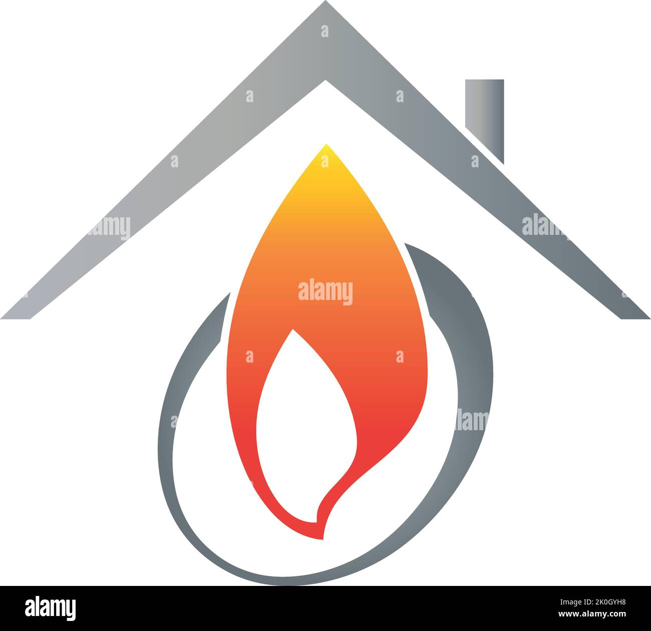 House, Flame, Plumber, Installer, Repairman, Logo Stock Vector Image ...