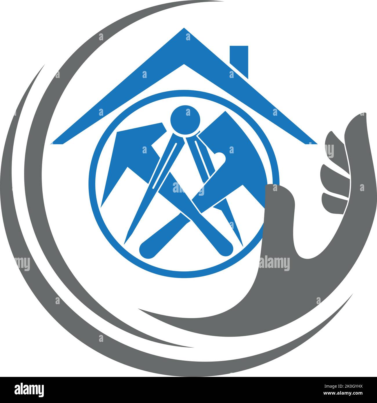 Roofing tools, tools, roofer, handyman, logo Stock Vector Image & Art ...