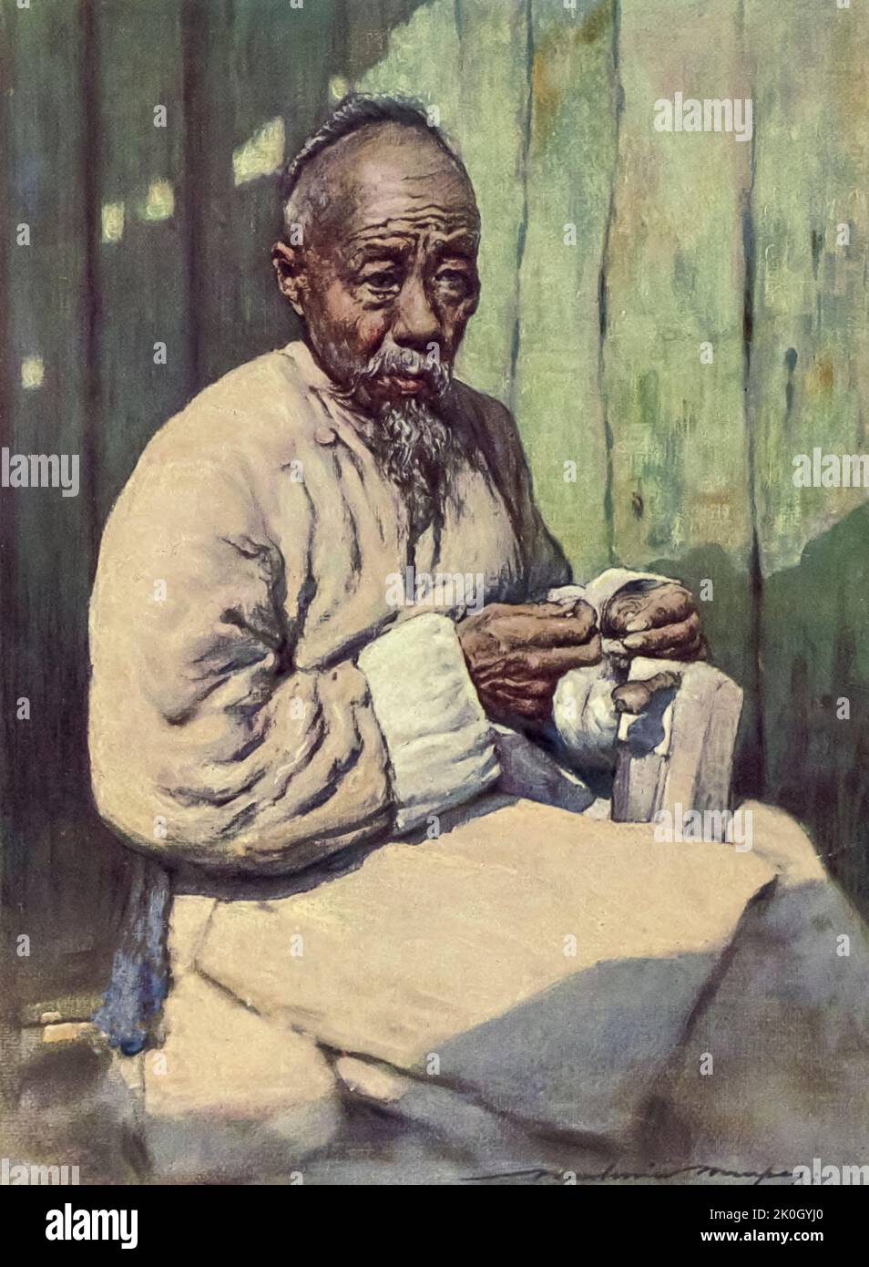 A Shoemaker China by Mortimer Menpes, 1855-1938 Published 1909 Stock ...
