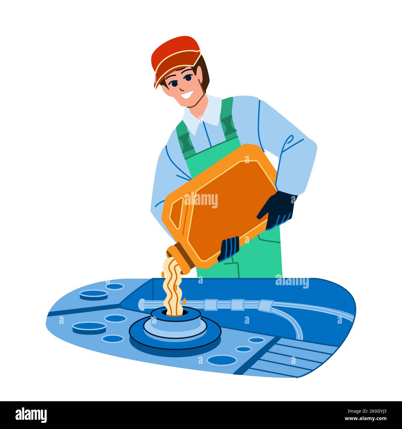 car mechanic oil vector Stock Vector Image & Art - Alamy