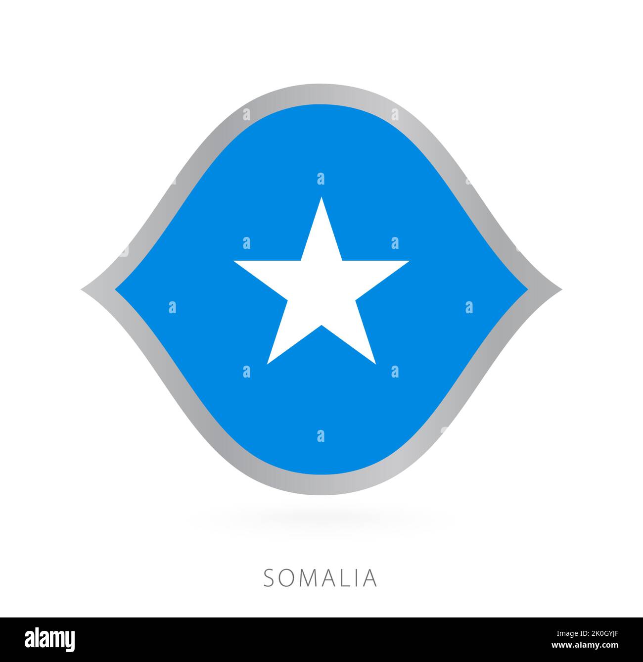 Somalia national team flag in style for international basketball ...