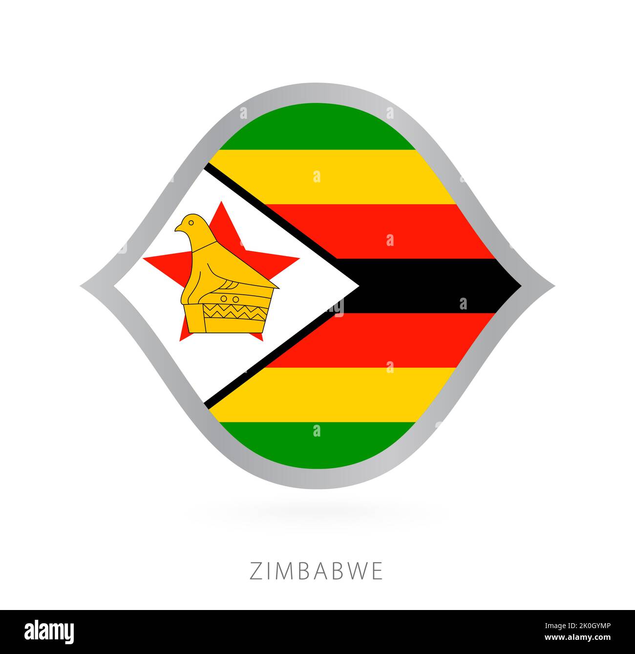 Zimbabwe national team flag in style for international basketball ...