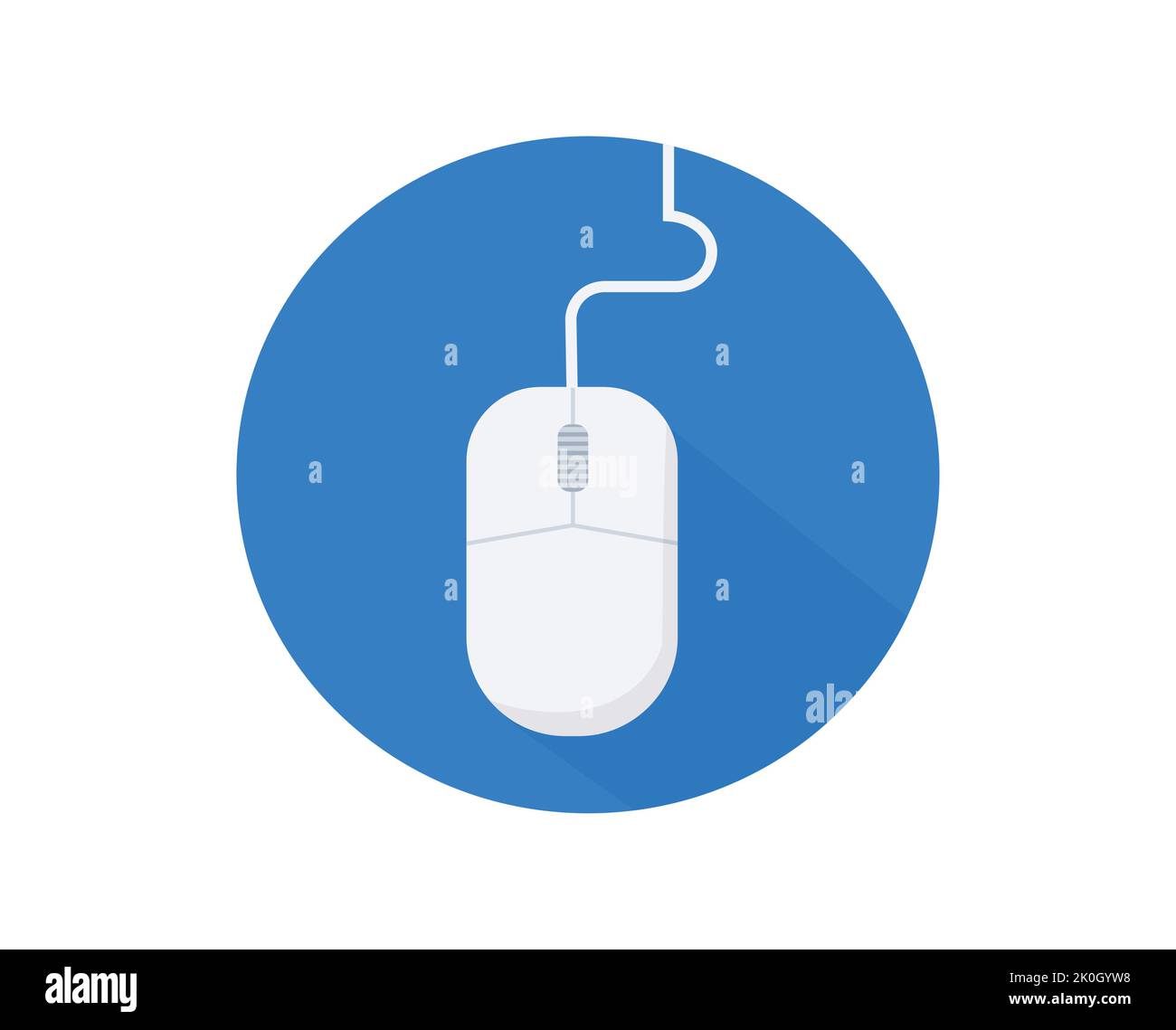 Mouse icon in circle Stock Vector Images - Alamy