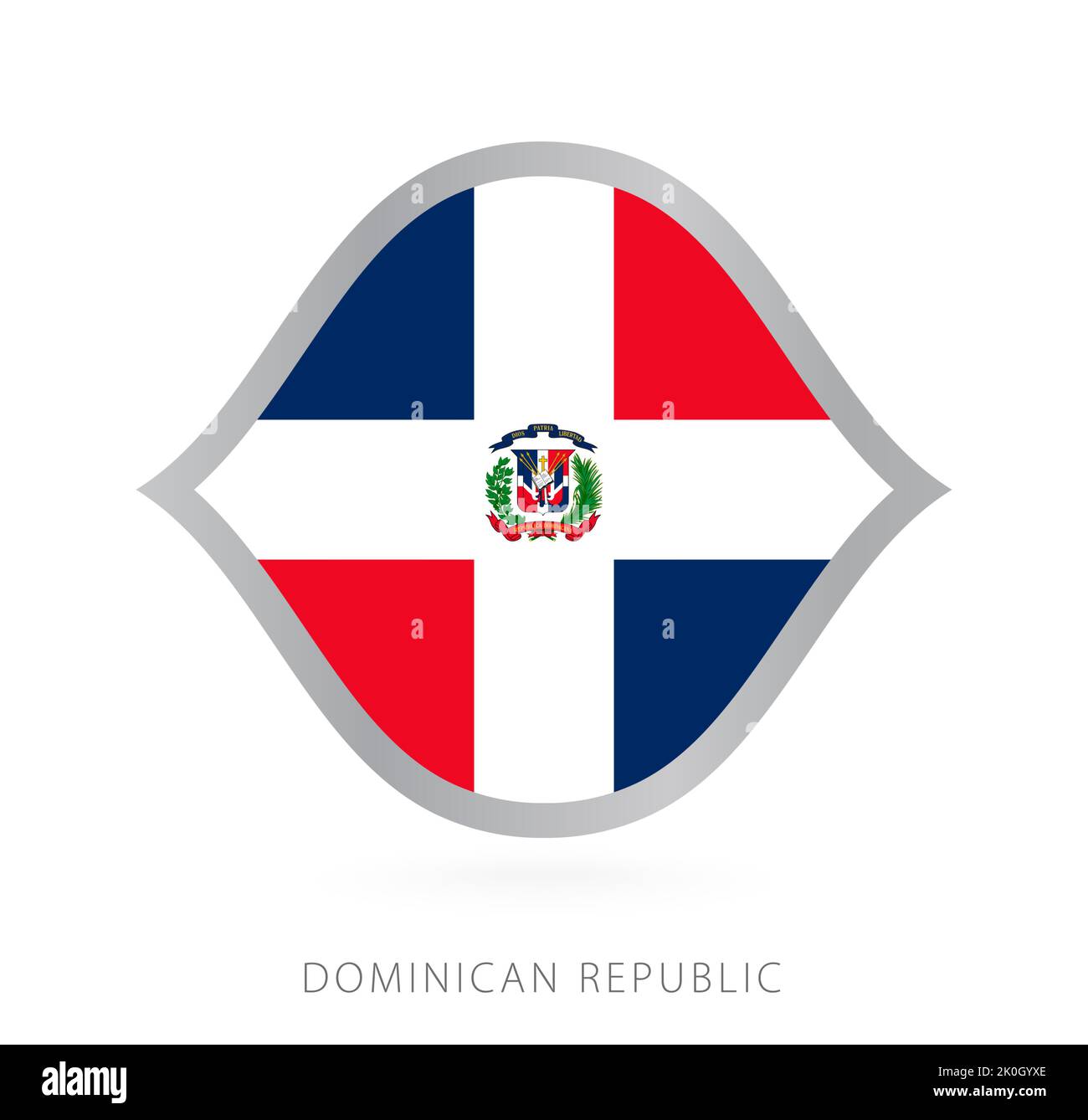 Dominican Republic national team flag in style for international ...