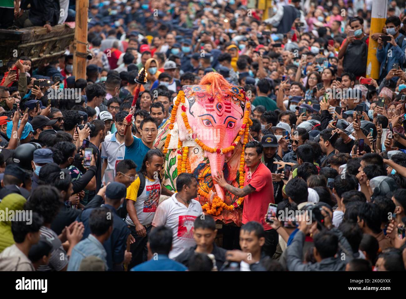 Indra Jatra Festival Stock Photo - Alamy