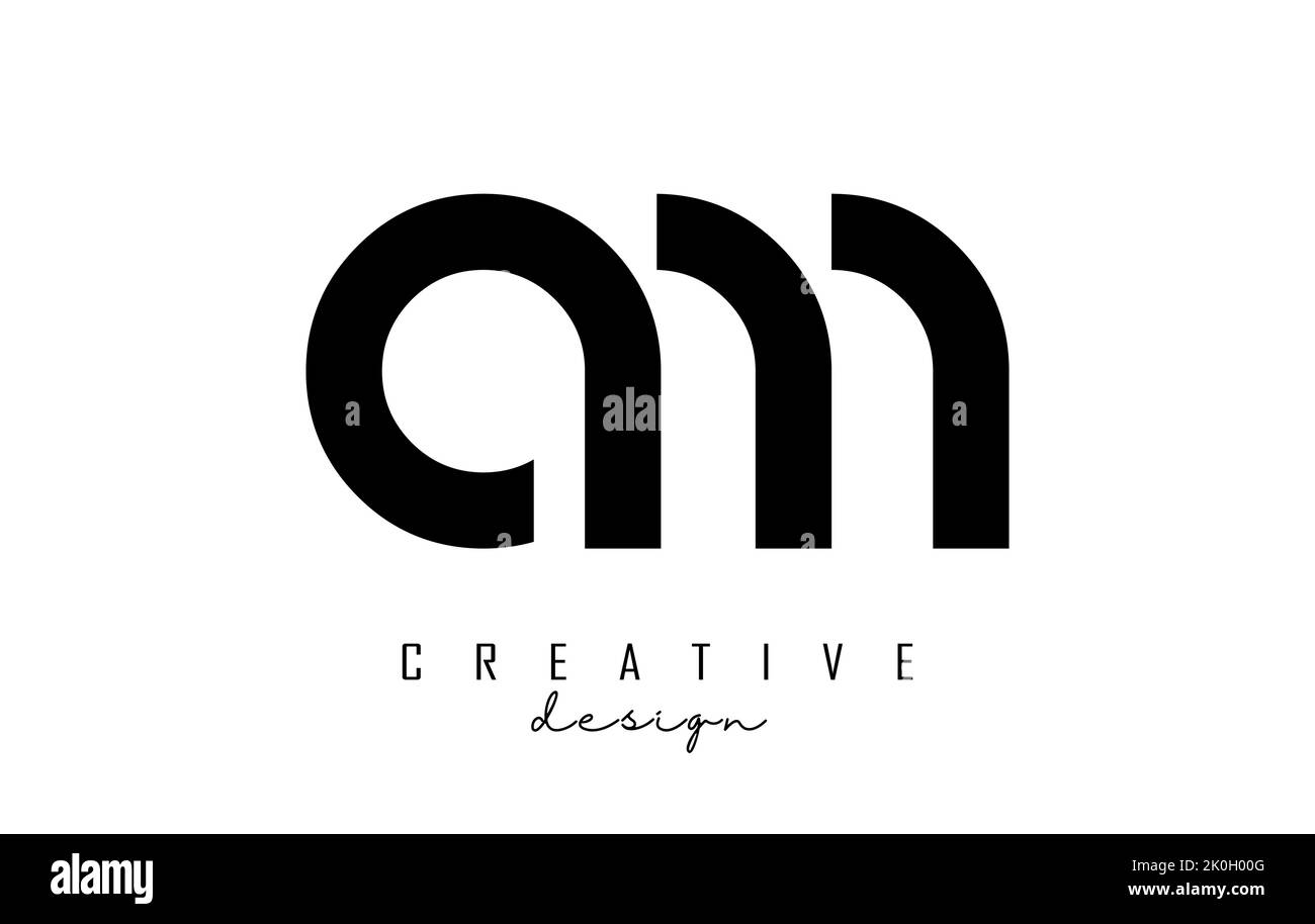 Small letters am a m logo with a minimalist design. Letters with ...