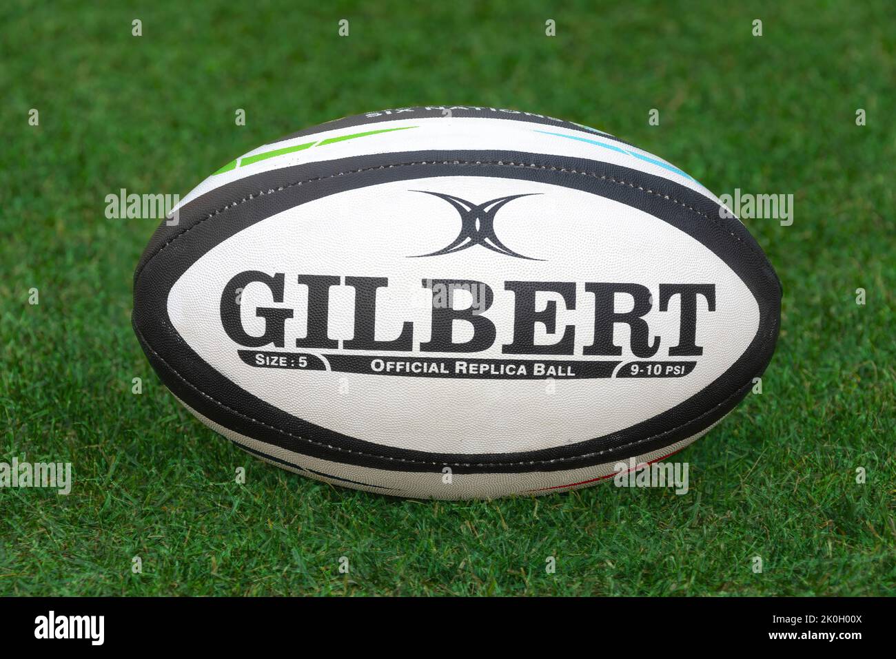 Cardiff,Wales, UK. Sep 10, 2022. A Gilbert Rugby Ball. A sports ...