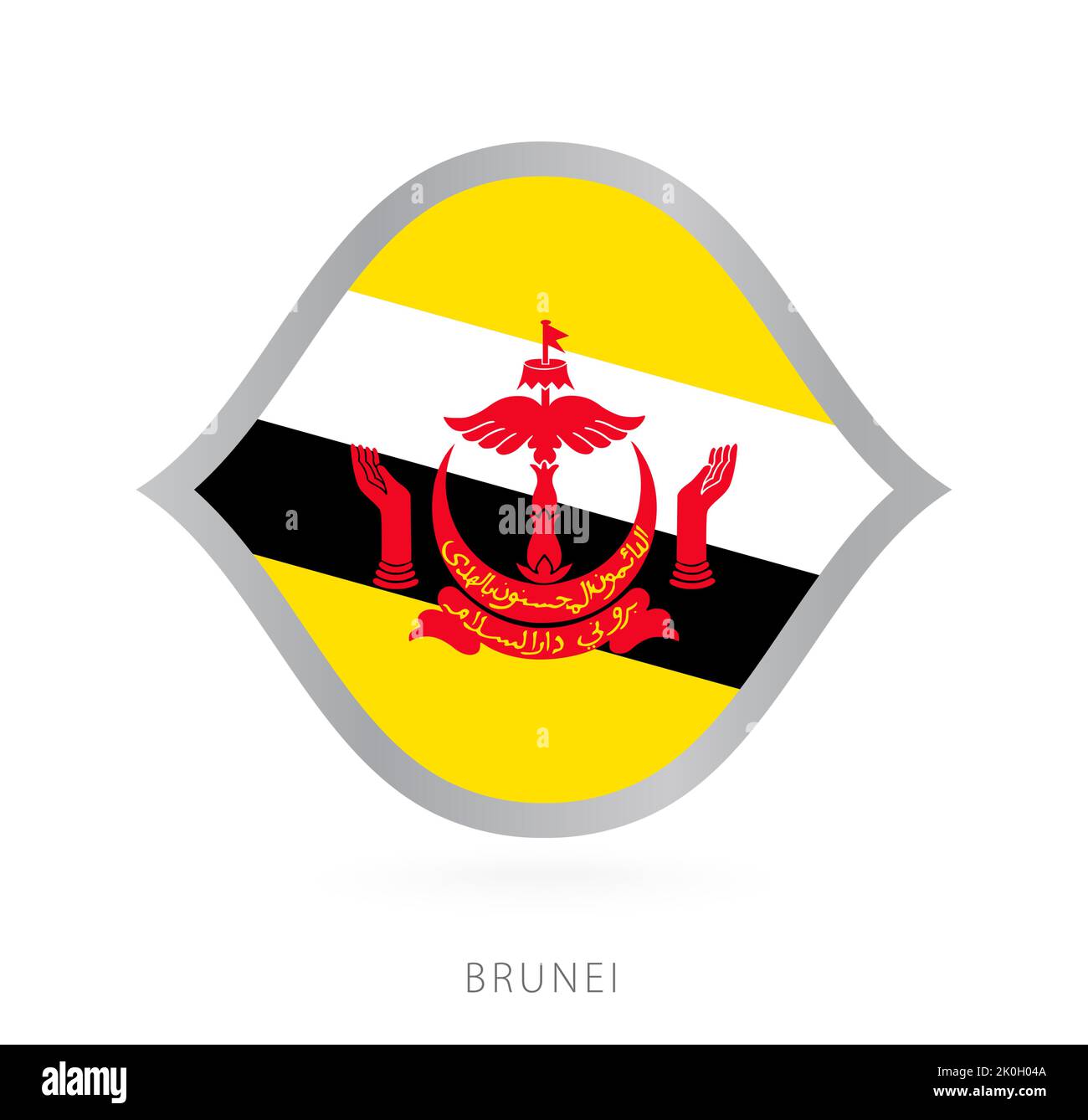 Brunei national team flag in style for international basketball ...