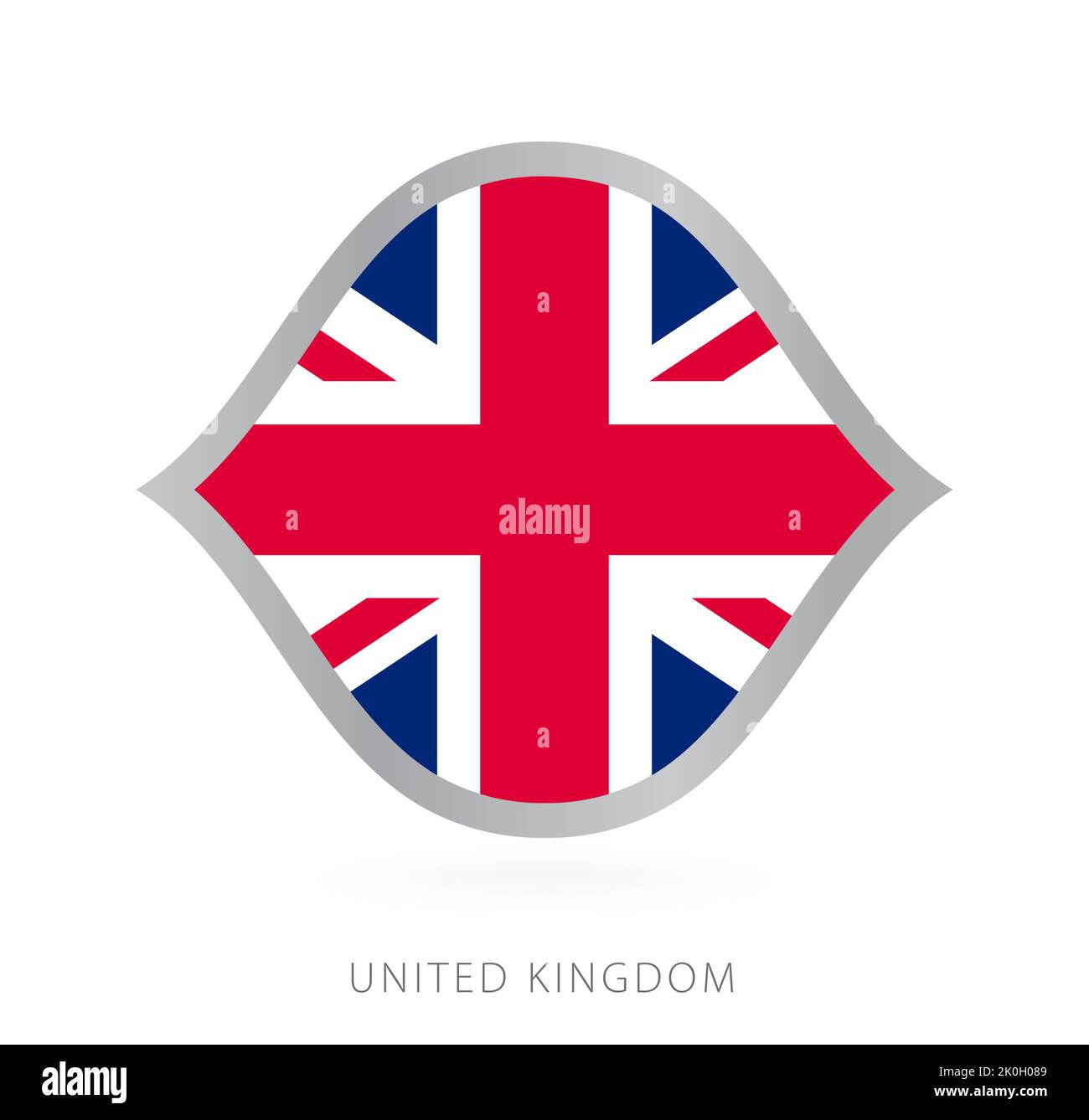 United Kingdom national team flag in style for international basketball ...