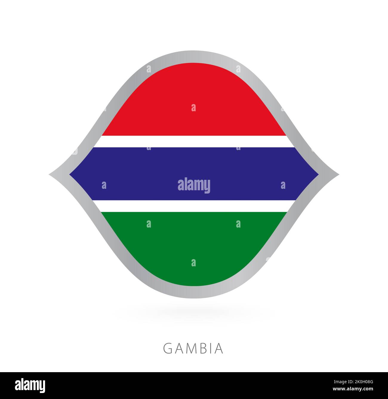 Gambia national team flag in style for international basketball ...