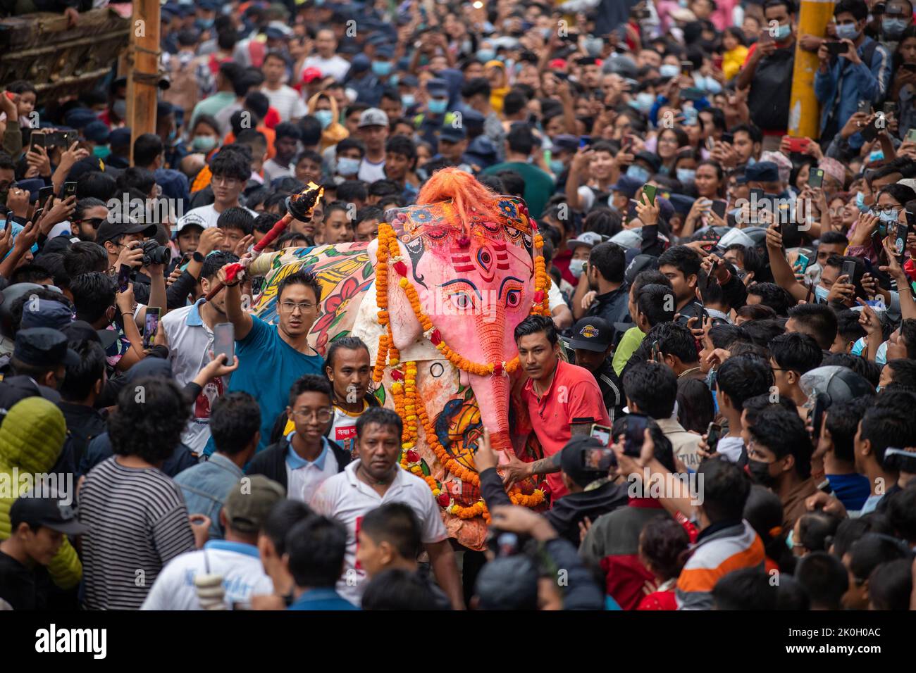 Indra Jatra Festival Stock Photo - Alamy