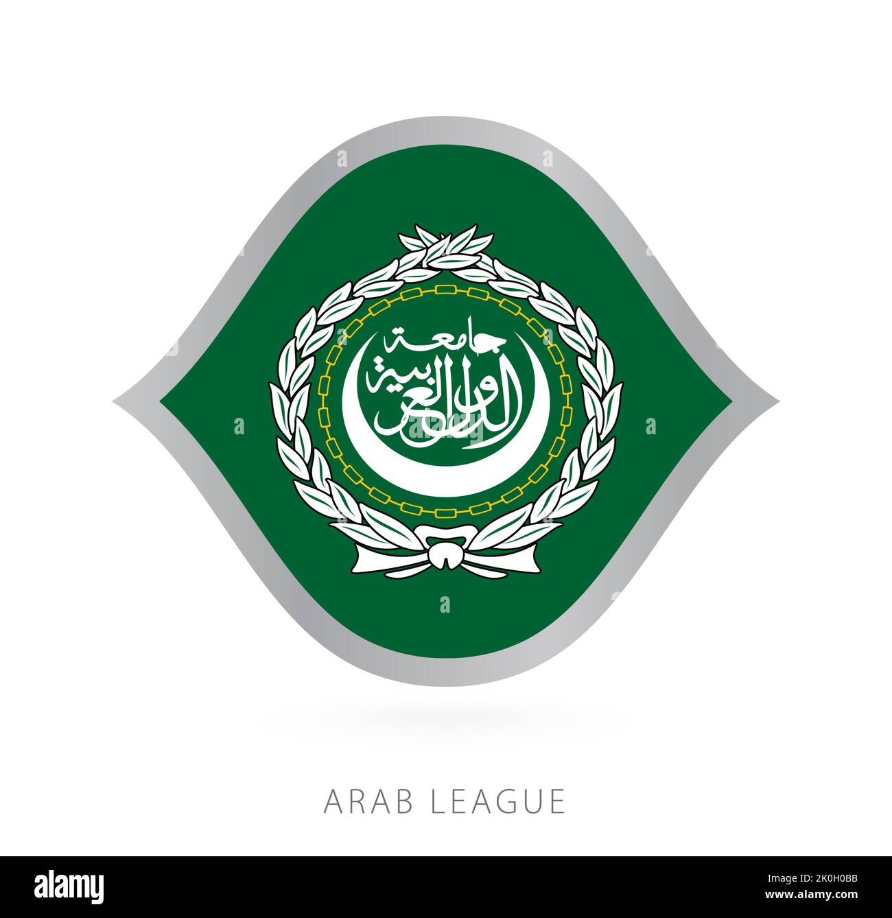 Arab League national team flag in style for international basketball ...