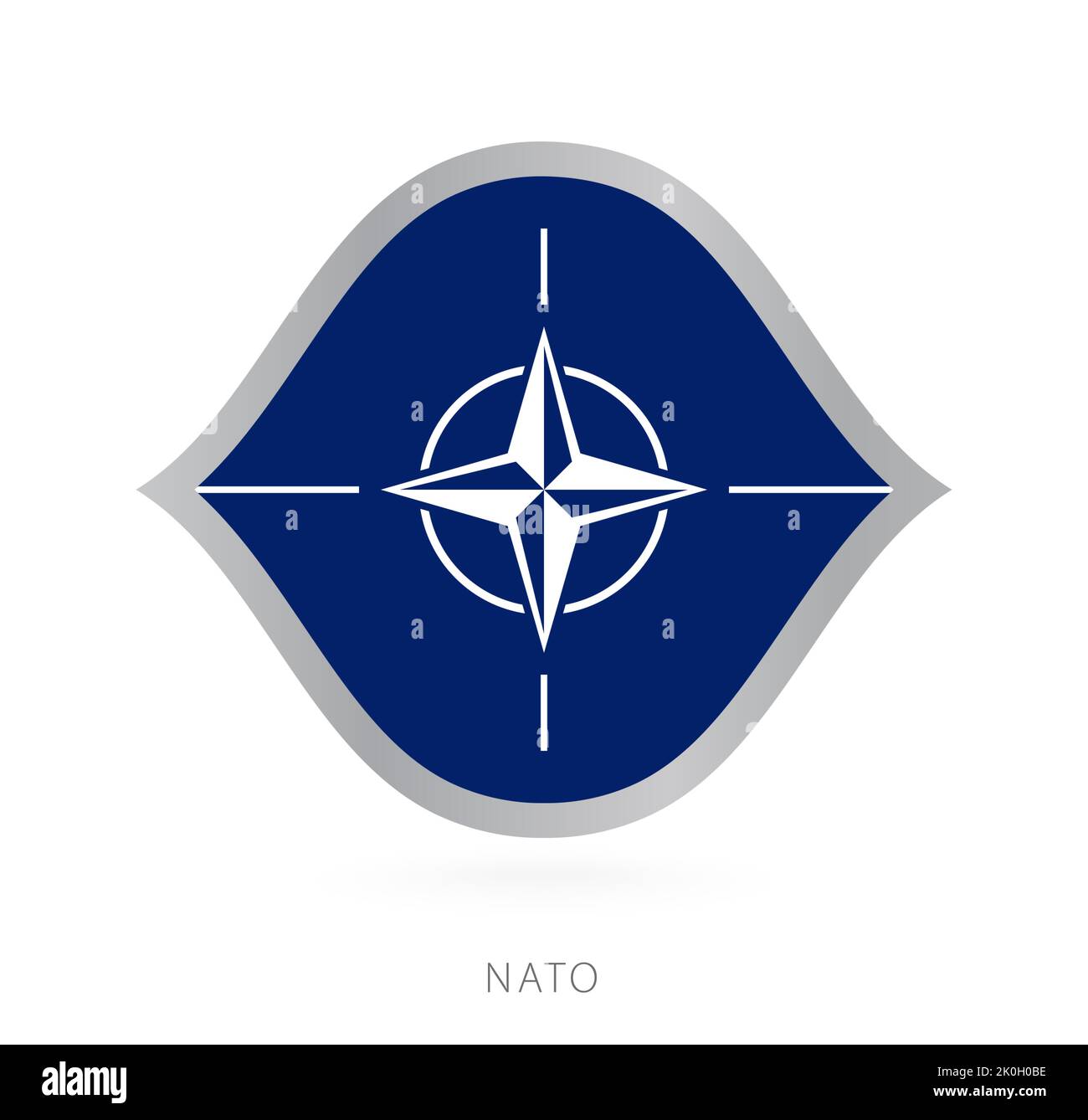 Nato national team flag in style for international basketball ...