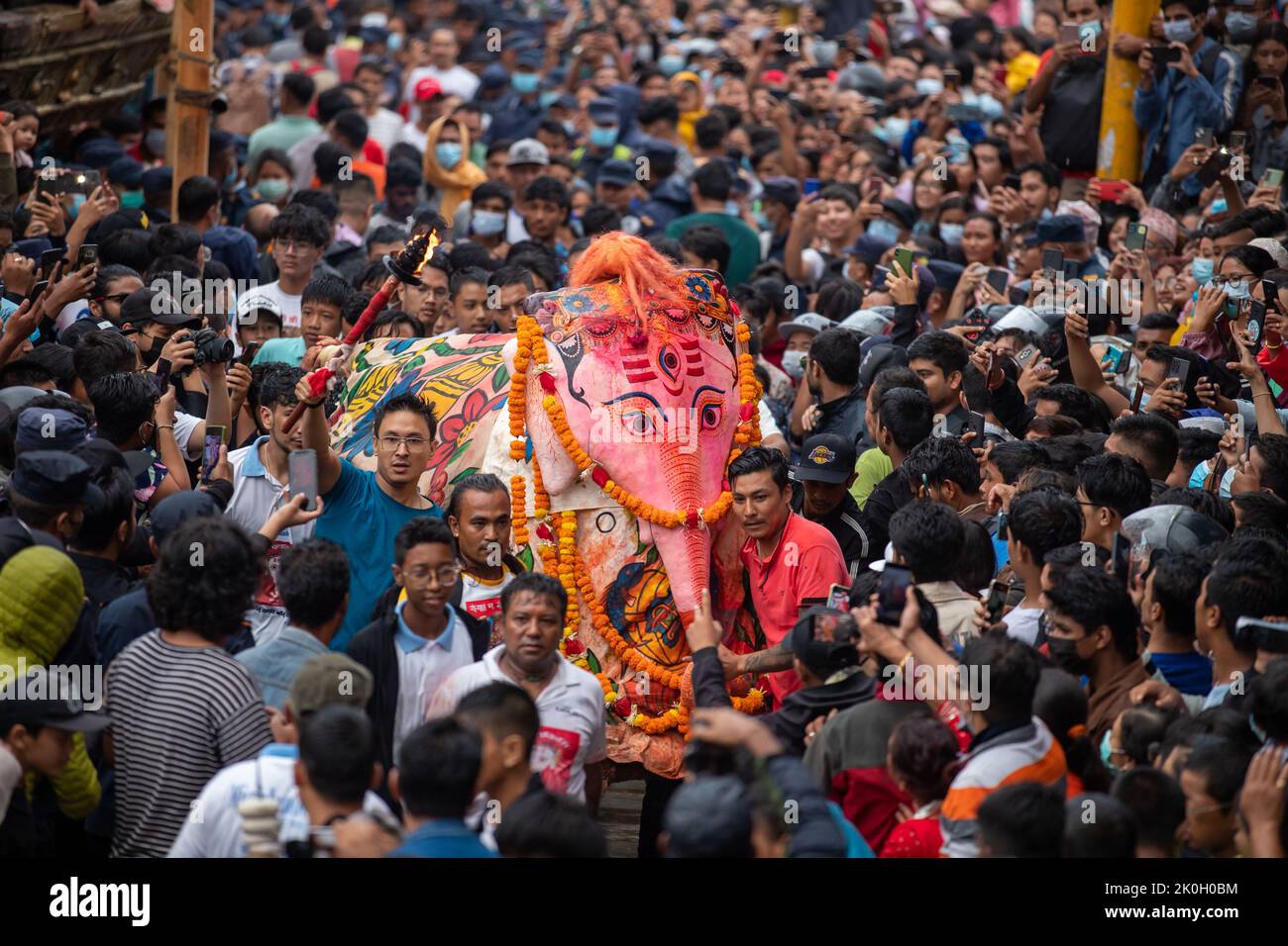 Indra Jatra Festival Stock Photo - Alamy