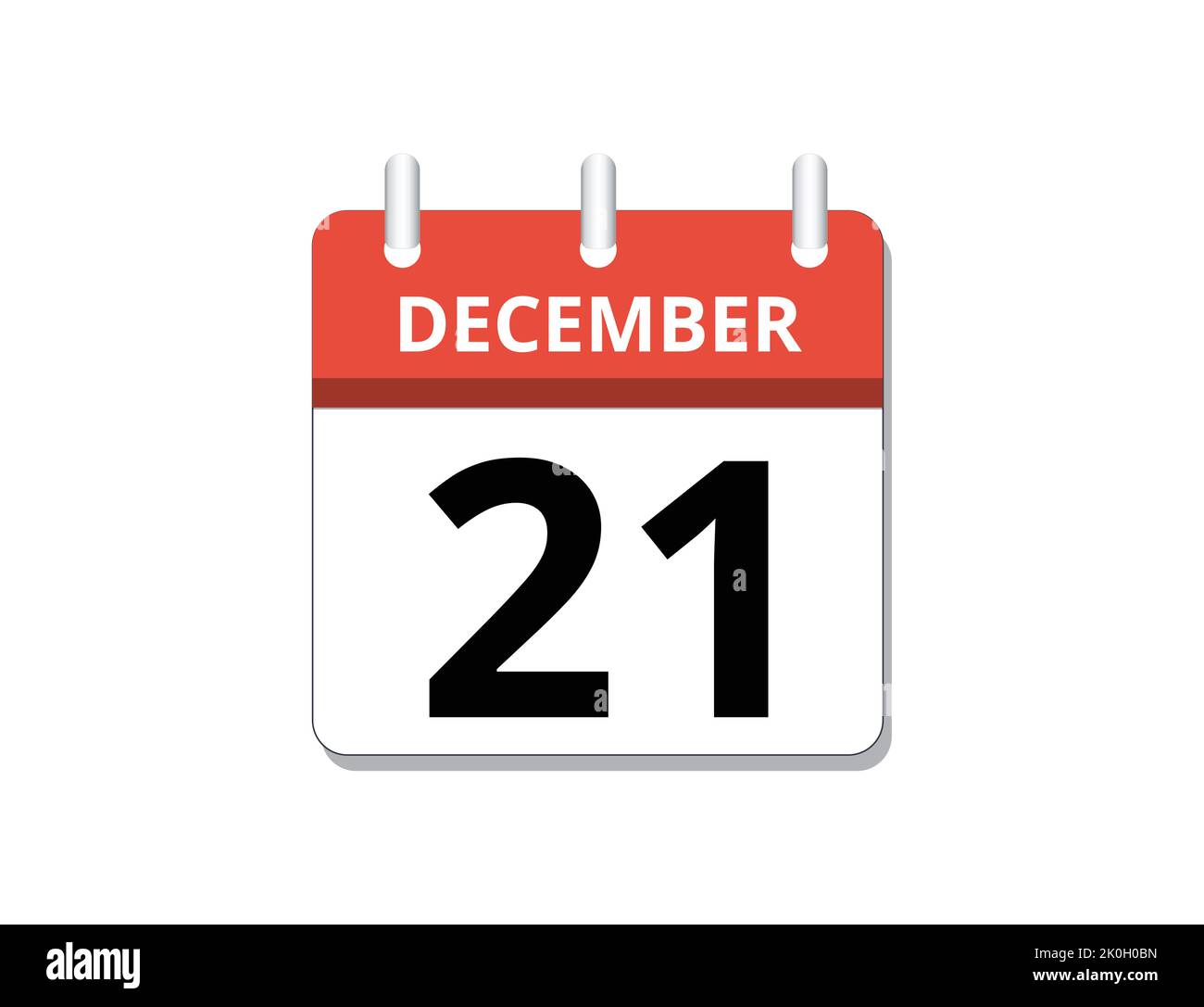 December, 21st calendar icon vector, concept of schedule, business and ... December, 21st calendar icon vector, concept of schedule, business and ...