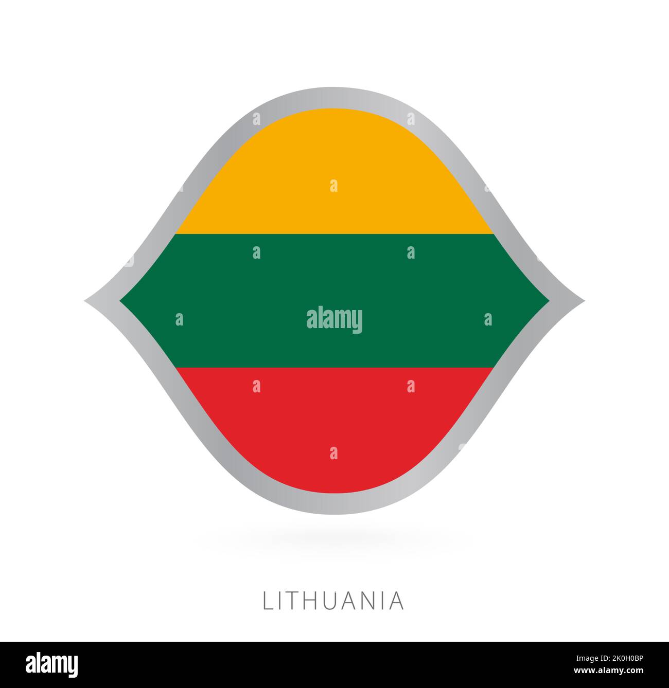 Lithuania national team flag in style for international basketball ...