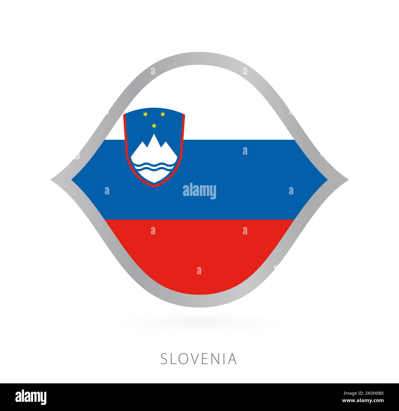 Slovenia national team flag in style for international basketball ...