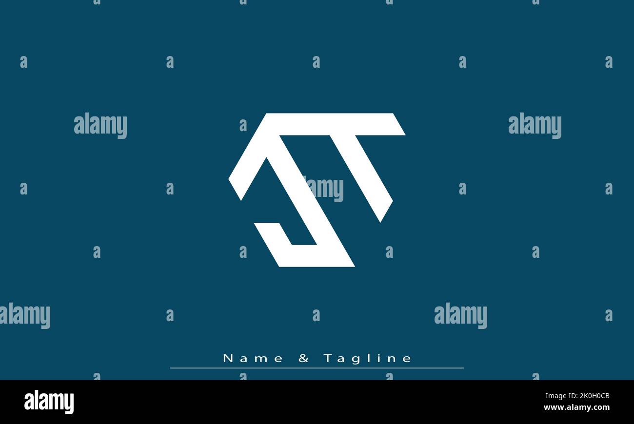 Jt initials logo hi-res stock photography and images - Alamy