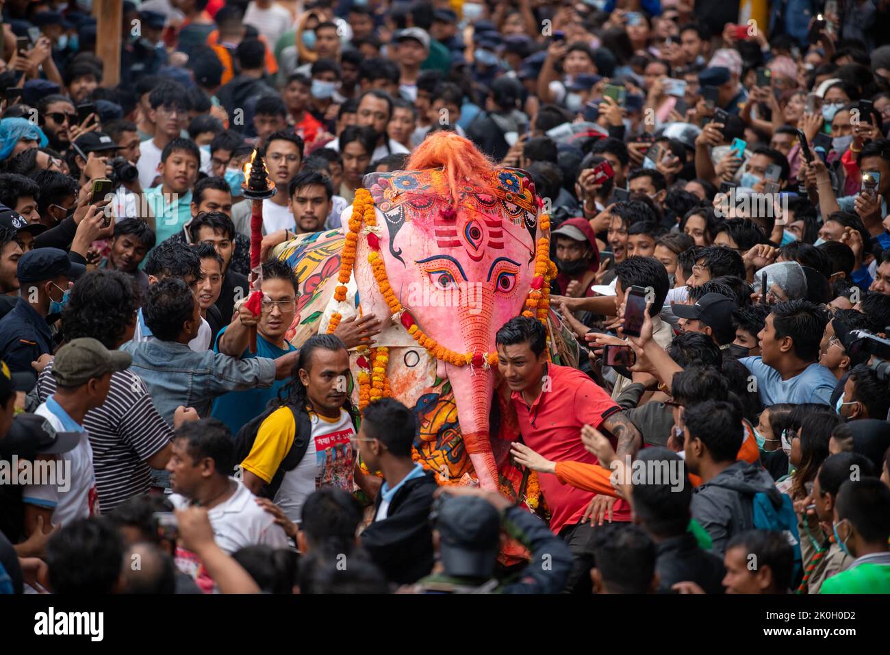 Indra Jatra Festival Stock Photo - Alamy