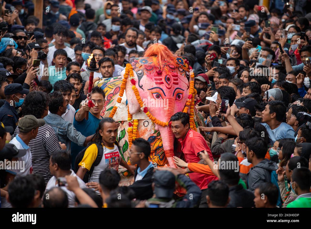 Indra Jatra Festival Stock Photo - Alamy